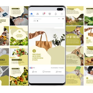 Sustainability Instagram Post, Eco-friendly Instagram Template, Zero ...