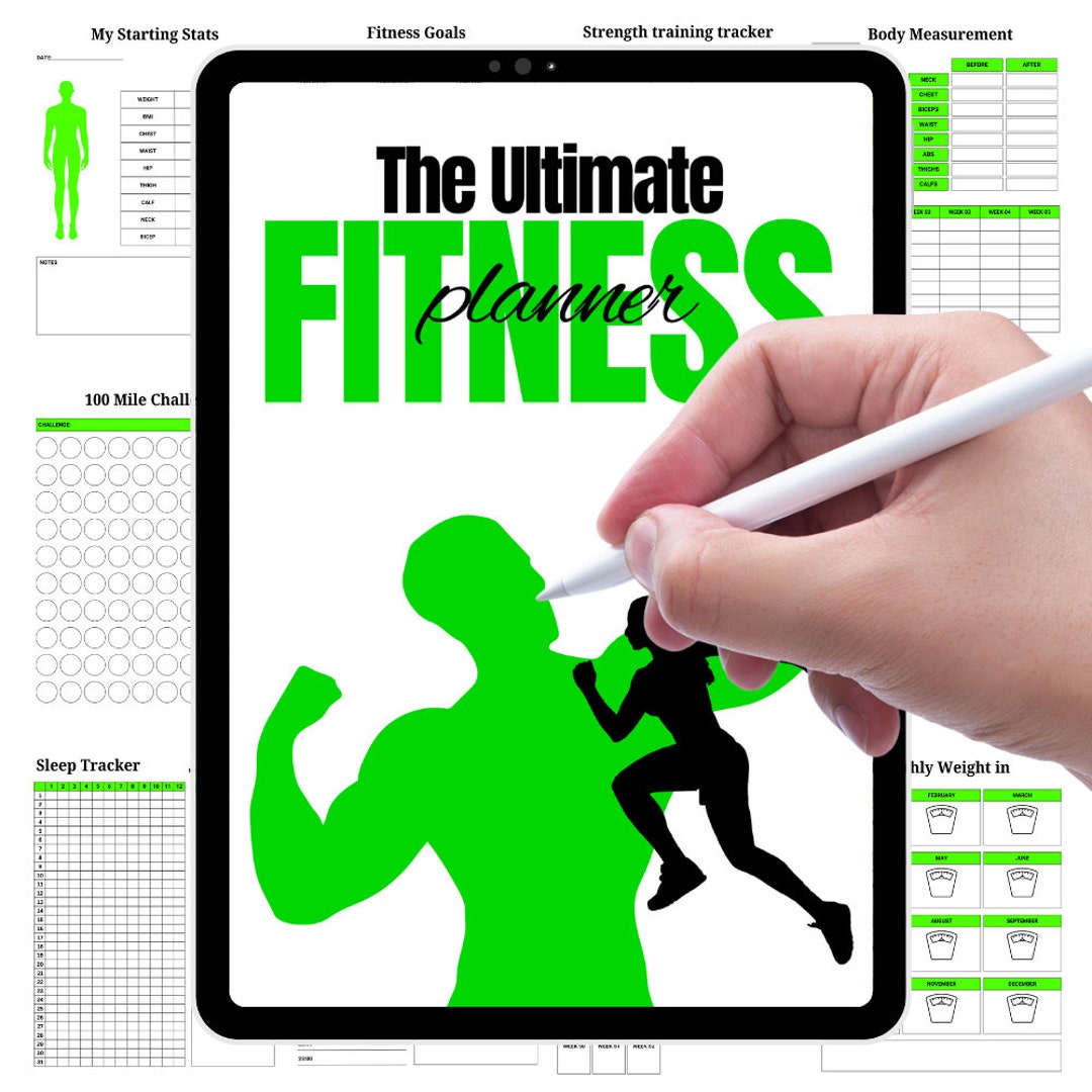 Fitness Planner, Fitness Tracker Journal, Weightloss Tracker, Weight ...