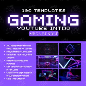 Gaming Youtube Intro Video, Gaming Youtube Thumbnail, Gaming Youtube Channel, Gaming Blogger ...
