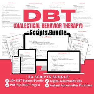 Dialectical Behavior Therapy Interventions, DBT Therapy Session Scripts ...