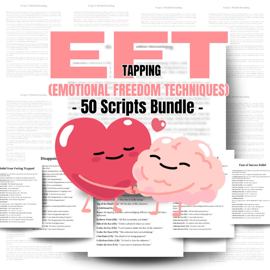 Eft Tapping Therapy, Eft Tapping Scripts, Eft Worksheets Bundle, Eft ...