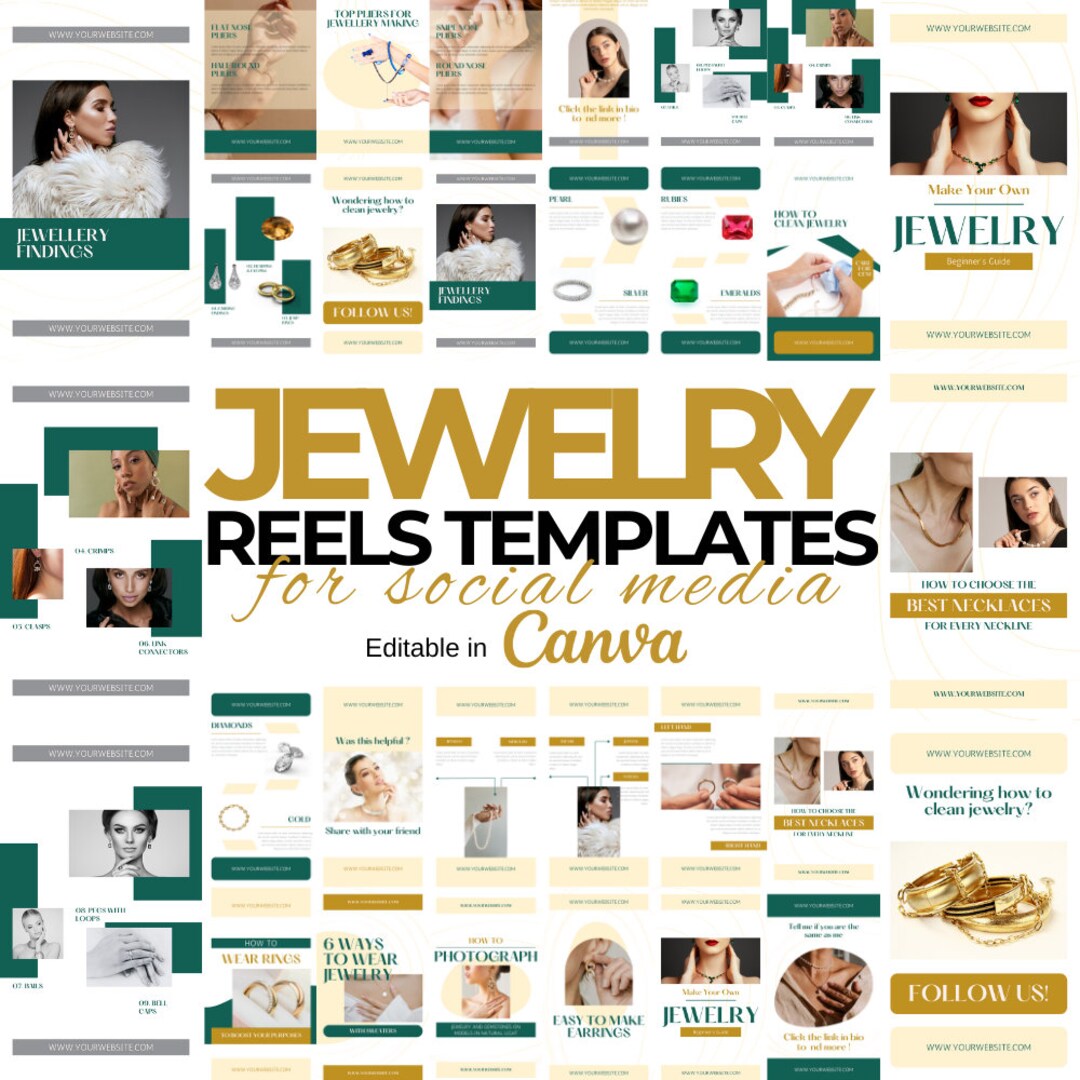 Jewelry Instagram Templates, Instagram Templates Jewelry, Jewelry ...