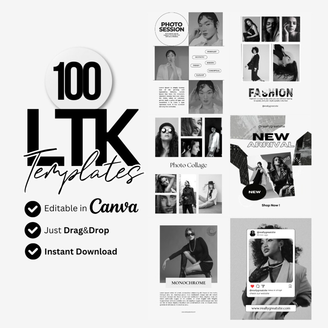 Ltk Collage Template, Ltk Graphics, Ltk Stories, Ltk Templates Neutral ...