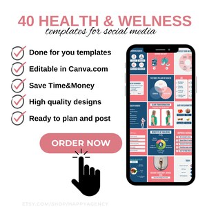 Health Social Media Templates, Health Coach Instagram, Holistic Health ...