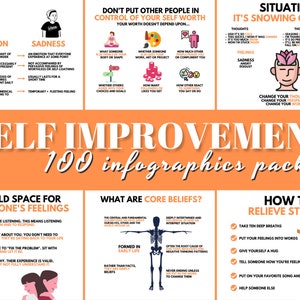 100 Self Help Infographics Success Infographics Self - Etsy