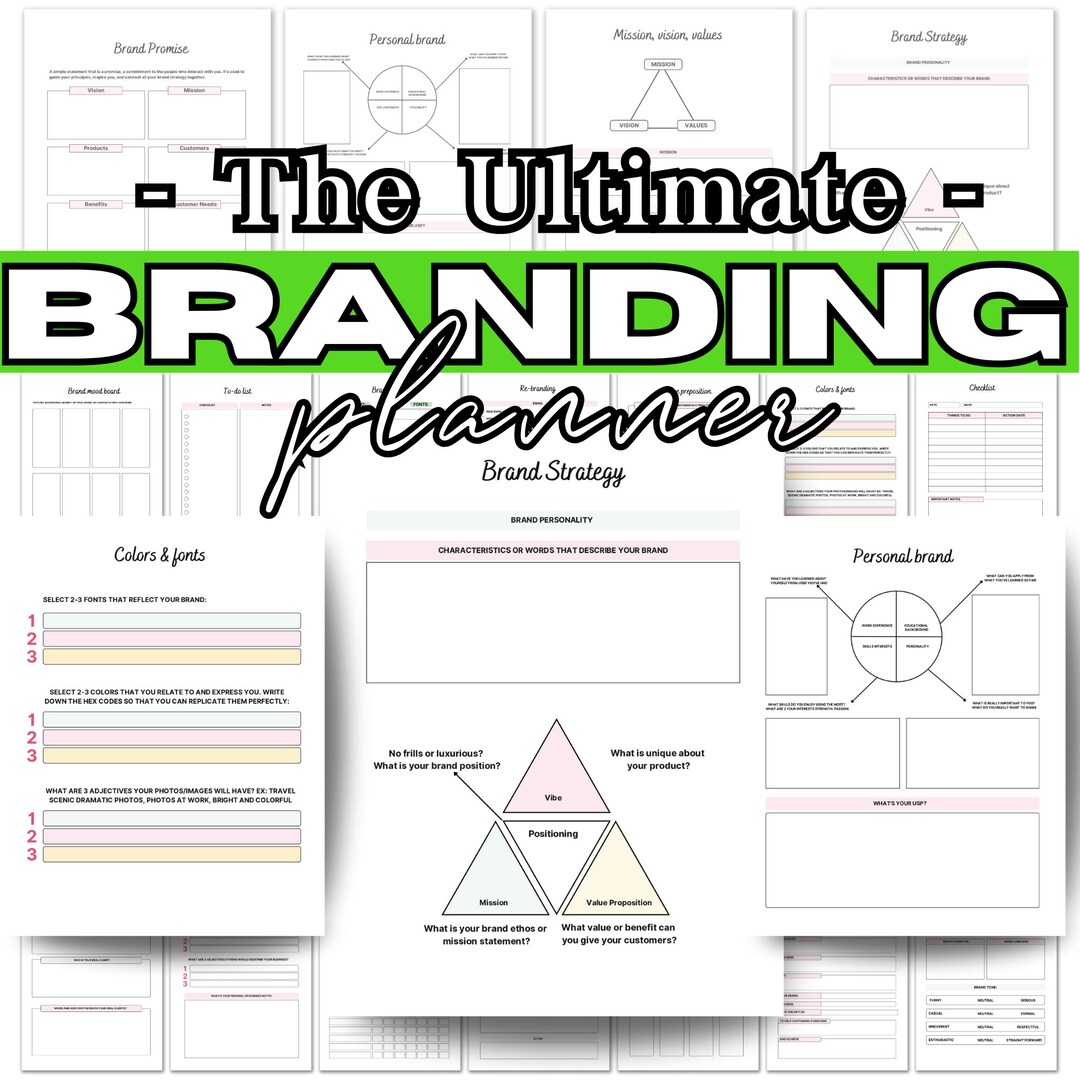 Personal Branding Journal, Branding Boards, Diy Branding Kit, Branding ...