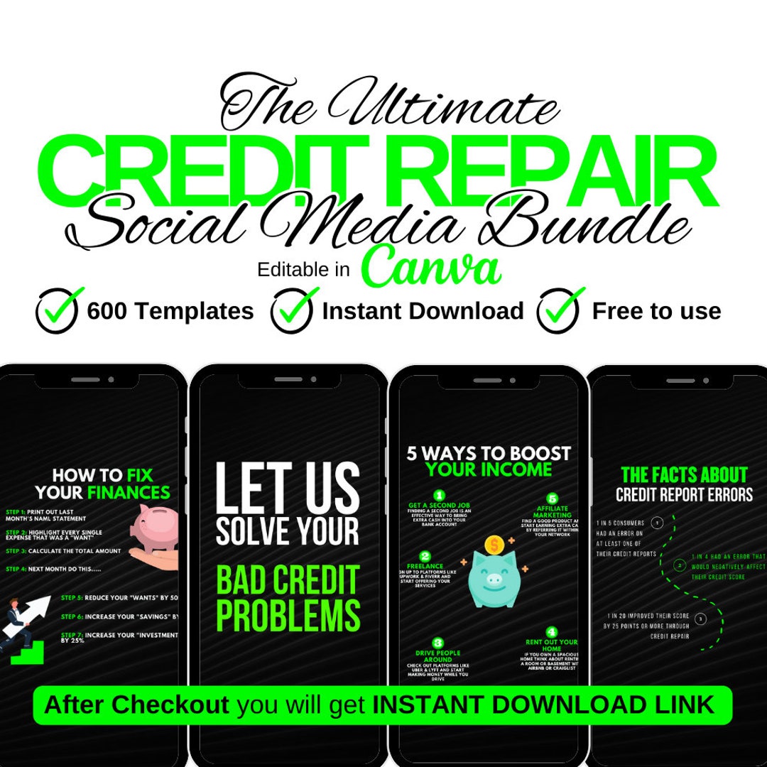 Credit Repair Instagram Posts Credit Repair Reels, Fix Credit, Credit ...