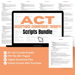 Acceptance and Commitment Therapy Scripts, Act Therapy Questions, Act ...