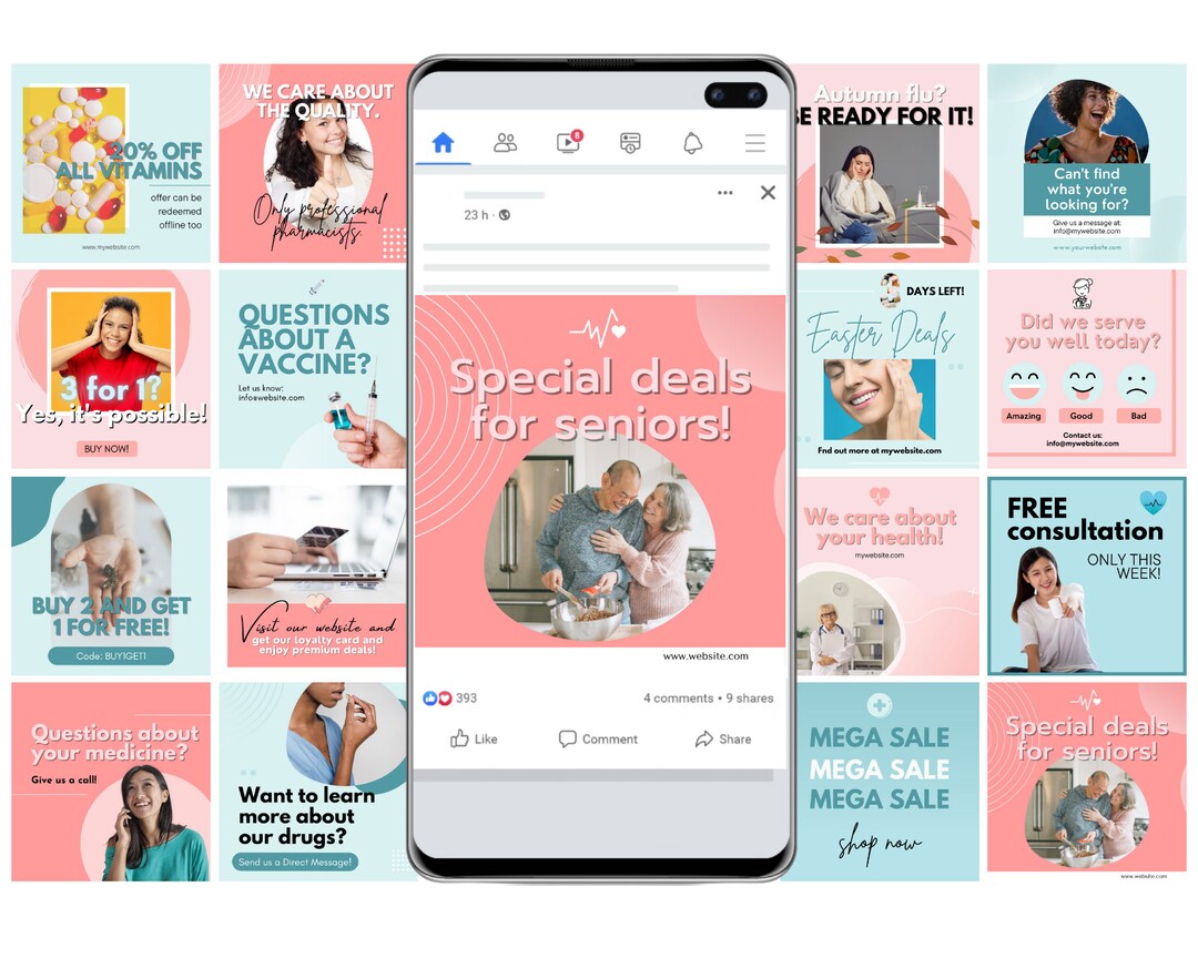 Pharmacy Social Media Templates, Pharmacy Templates for Social Media ...
