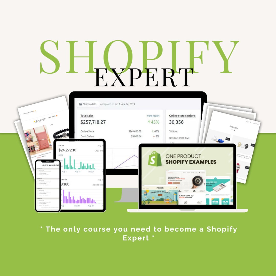 Shopify Course, Shopify Dropshipping, Landing Page Shopify, Shopify Product Page, Create a ...
