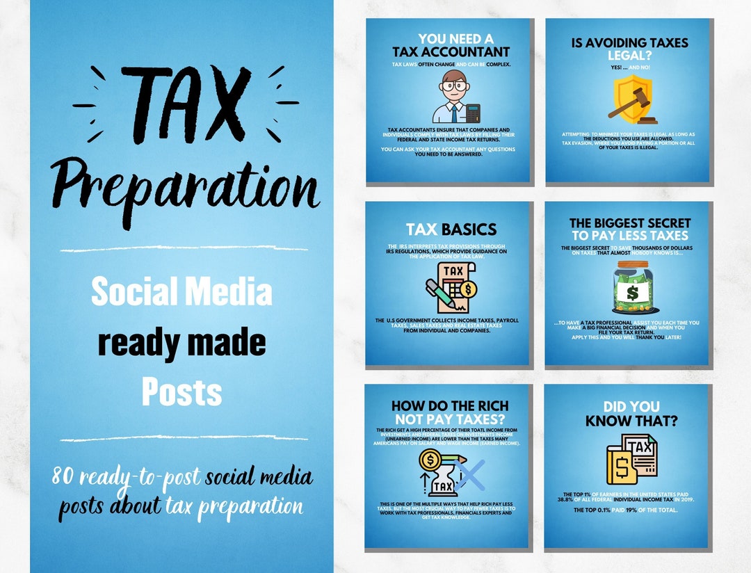 Tax Marketing, Tax Preparer Template, Tax Preparer Marketing, Business ...
