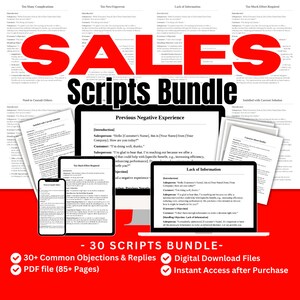 Sales Scripts Bundle, Cold Calling Script, Direct Sales Scripts ...