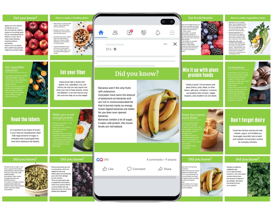 Canva Nutrition Template, Nutrition Coach Templates, Nutrition Facts ...