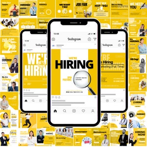 Human Resources Instagram Post Ideas, HR Templates Canva, Recruitment ...