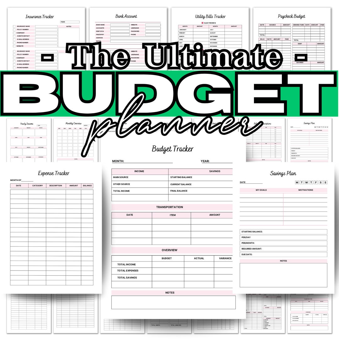 Ultimate Budget Spread Sheet, Biweekly Budget Spreadsheet, Weekly ...
