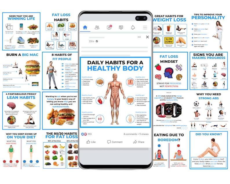 50 Health Infographics Instagram Health Tips Infographics - Etsy