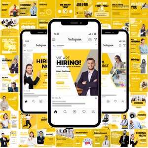 Human Resources Instagram Post Ideas, HR Templates Canva, Recruitment ...