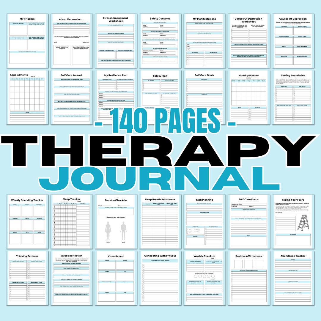 Anxiety Relief Journal Prompts Printable, Anxiety Journal Digital, Help ...