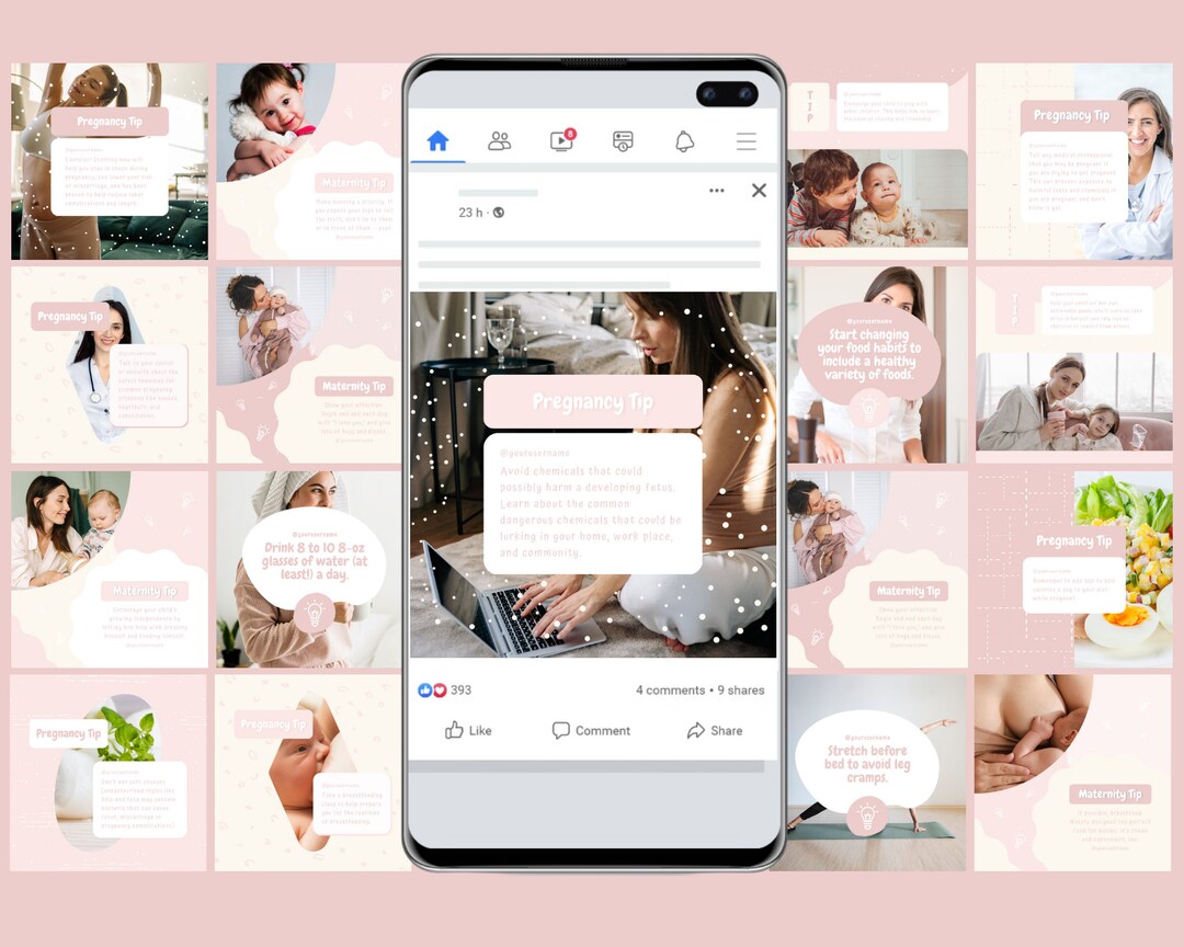 Pregnancy Canva Templates, Pregnancy Tips for Instagram, Pregnancy ...