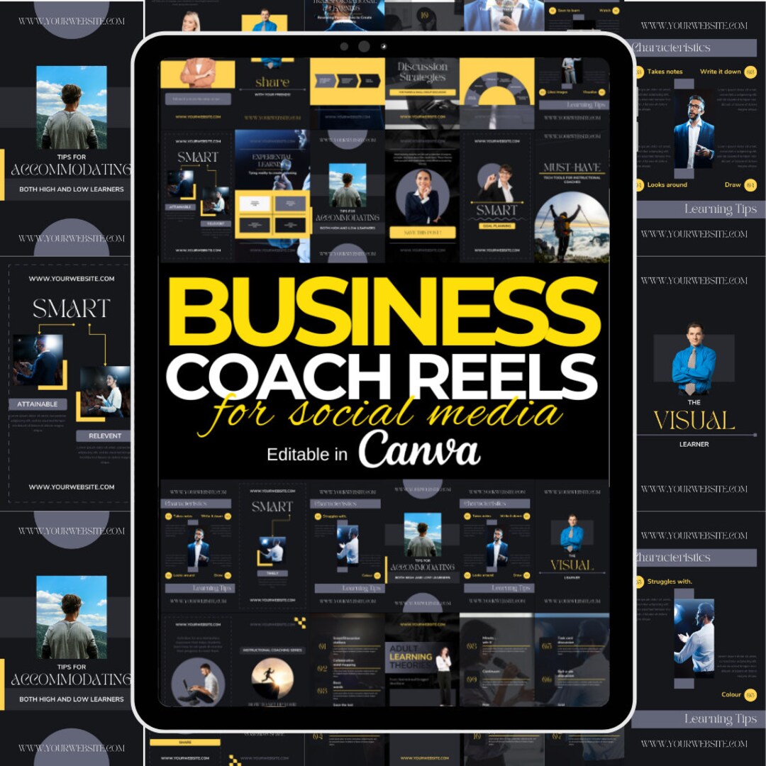 Business Coaching Instagram Templates, Business Coach Reels for ...
