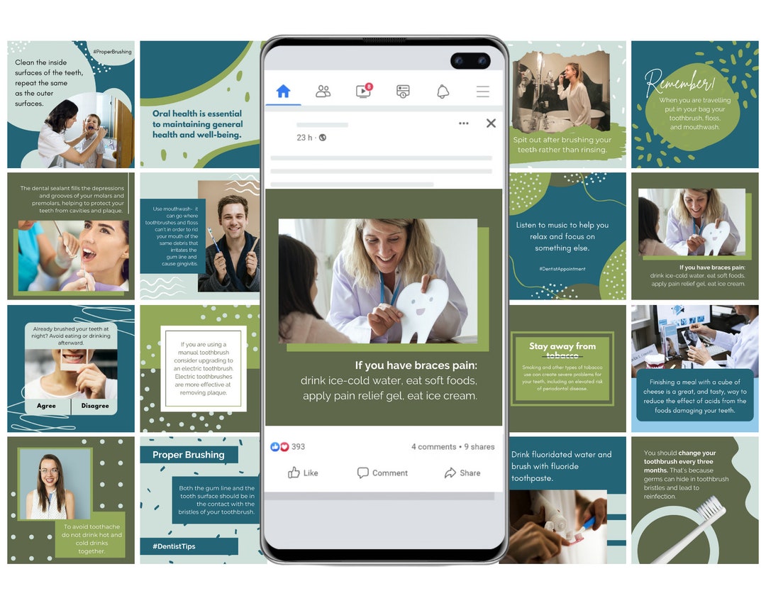 Dentist Instagram Template, Dentist Instagram Post, Dental Clinic ...