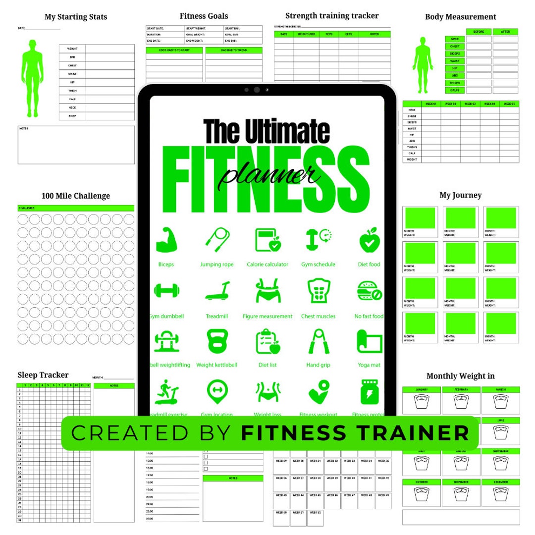 Weight Loss Tracker, Fitness Planner, Weight Loss Planner, Fitness ...