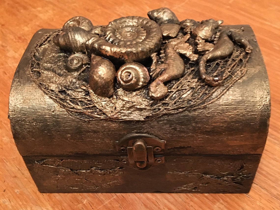 Under the Sea Themed Wooden Box Sea Creatures Trinket - Etsy UK