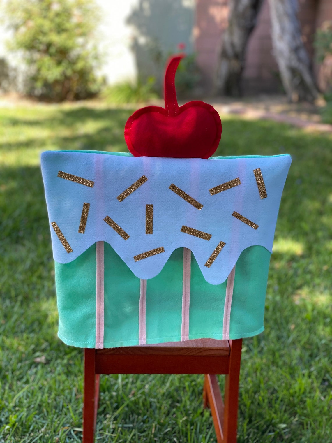 Mint Cupcake Chair Cover - Etsy
