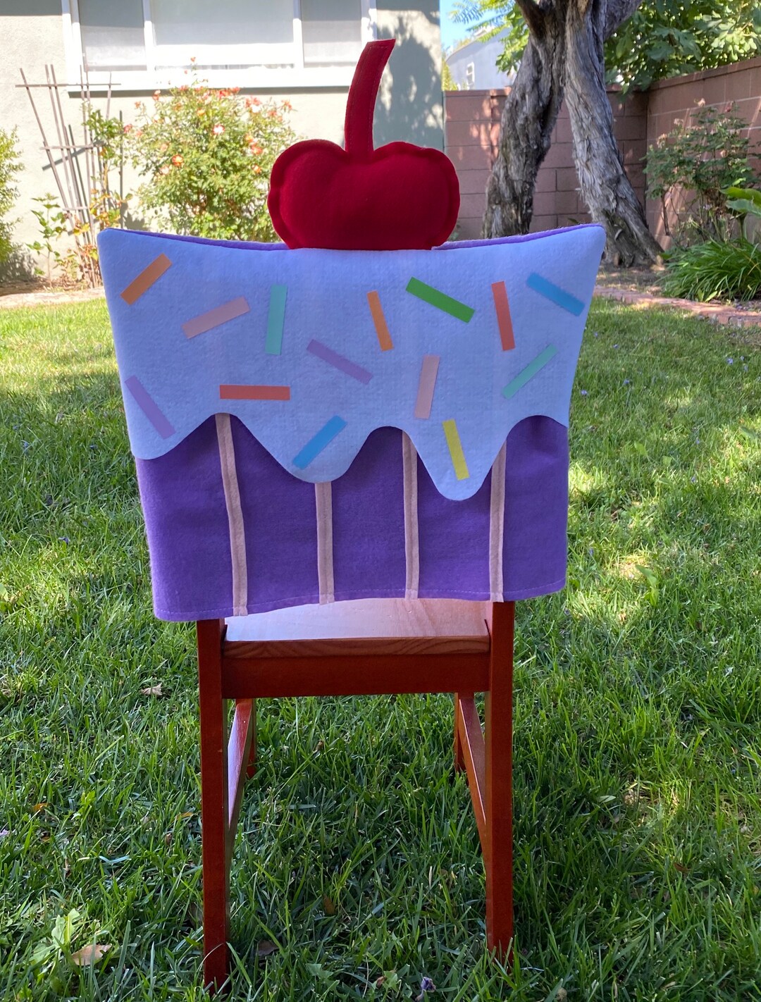 Lavender Cupcake Chair Cover - Etsy
