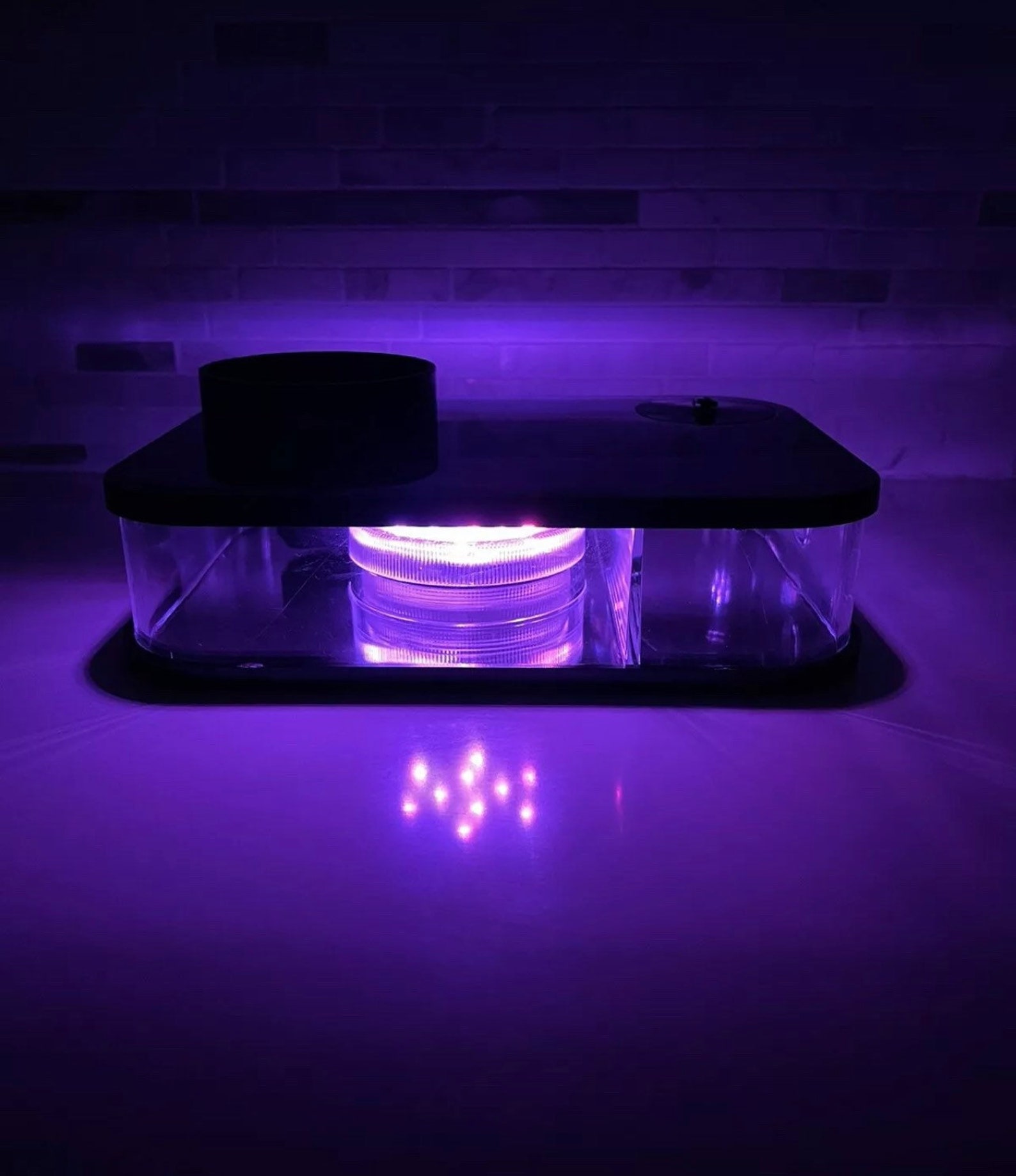 Portable Led Hookah Set W/ LED Light Square Box Acrylic Hookah | Etsy