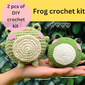 Frog Crochet Kit Beginner Crochet Kit Starter Crochet Kit Crochet ...