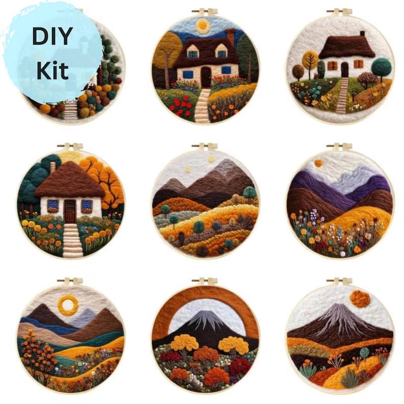 Needle Felting Kit Bird Wool Felting, Beginner Needlepoint Kit, DIY ...
