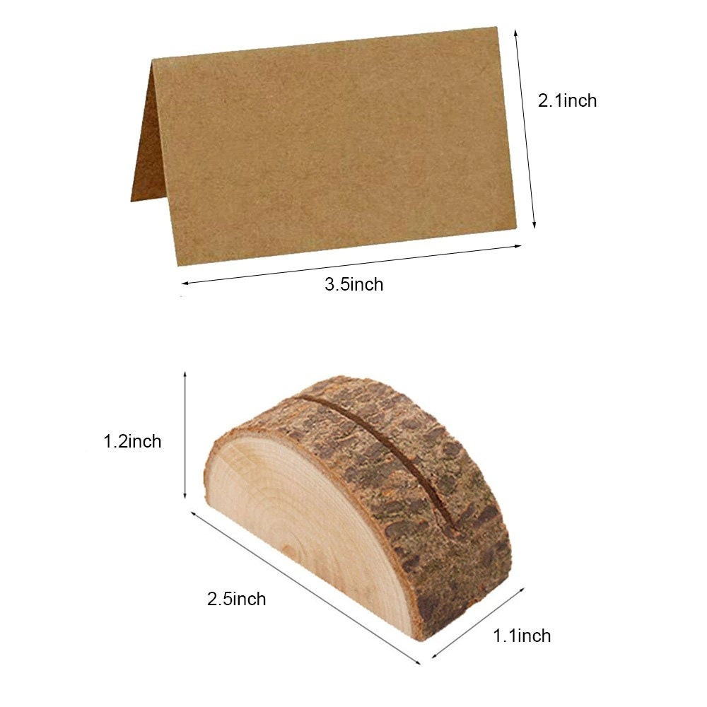 20 Wooden Table Holder Photo Display Set of 20 Rustic Wedding | Etsy