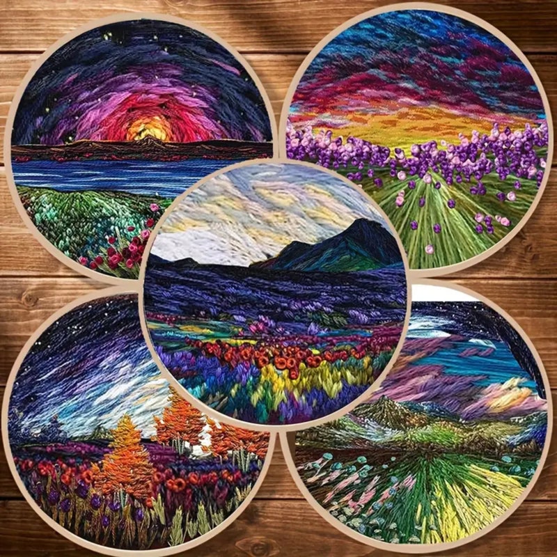 Embroidery Landscape - Etsy