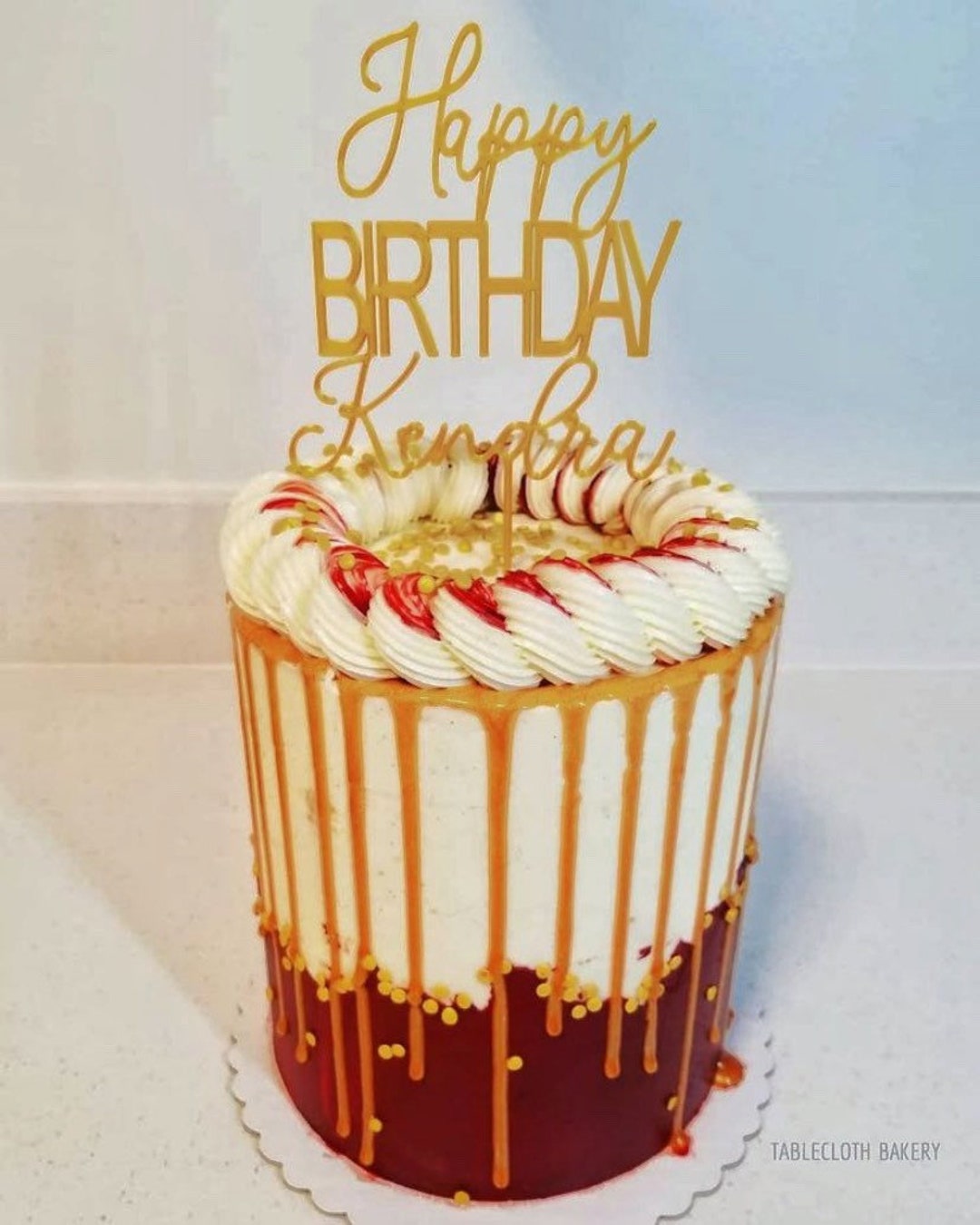 Modern Custom Cake Topper 3D Printed Decoration - Etsy