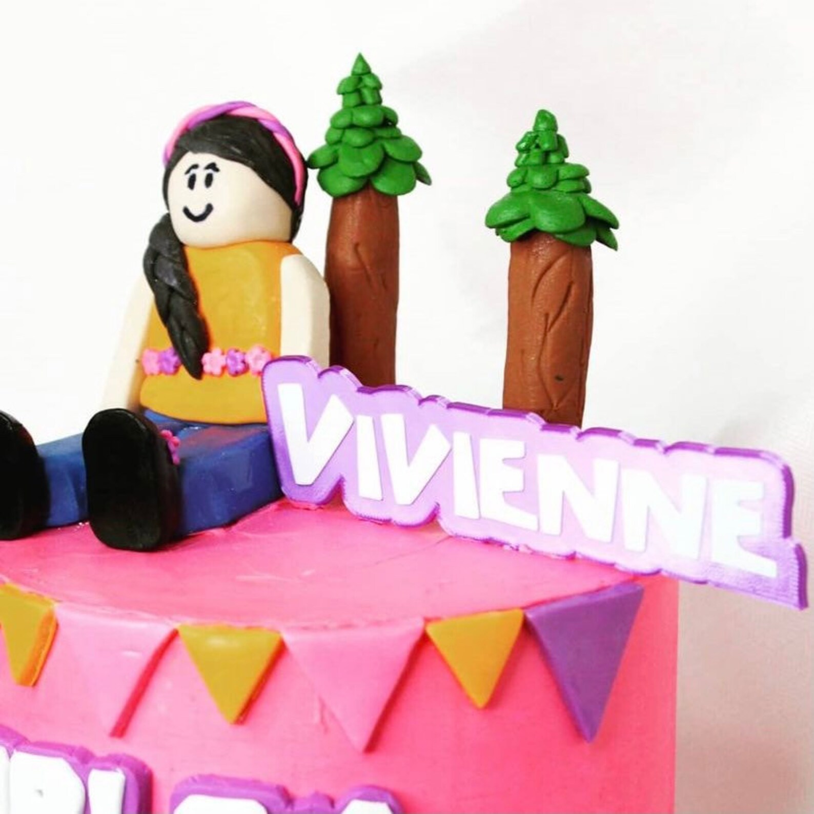 CUSTOM Roblox Inspired Cake Topper Birthday Decoration Name - Etsy