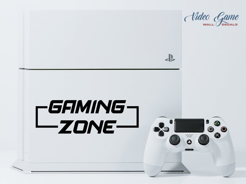 Gaming Zone Wall Decal Entertainment Room Decor Kids Bedroom | Etsy