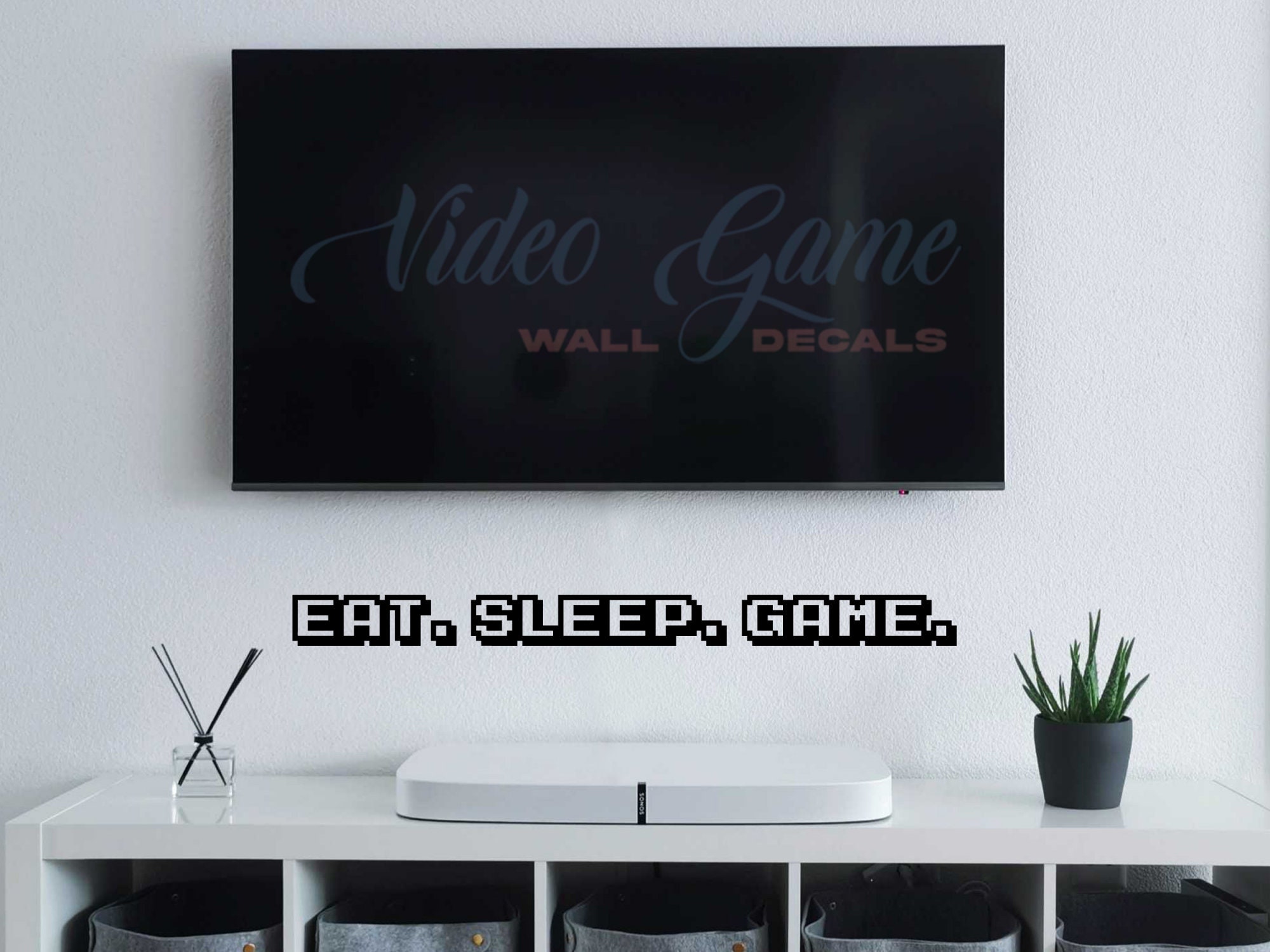 Video Game Wall Decal Eat Sleep Game Decal Gaming Room - Etsy