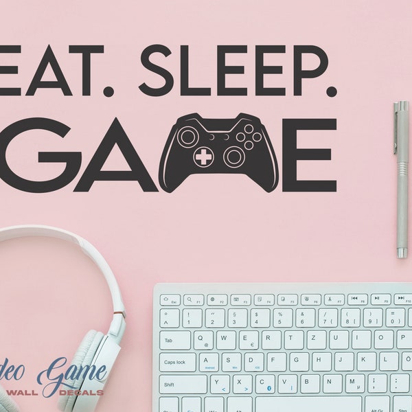 Eat Sleep Game Wall Decal - Etsy