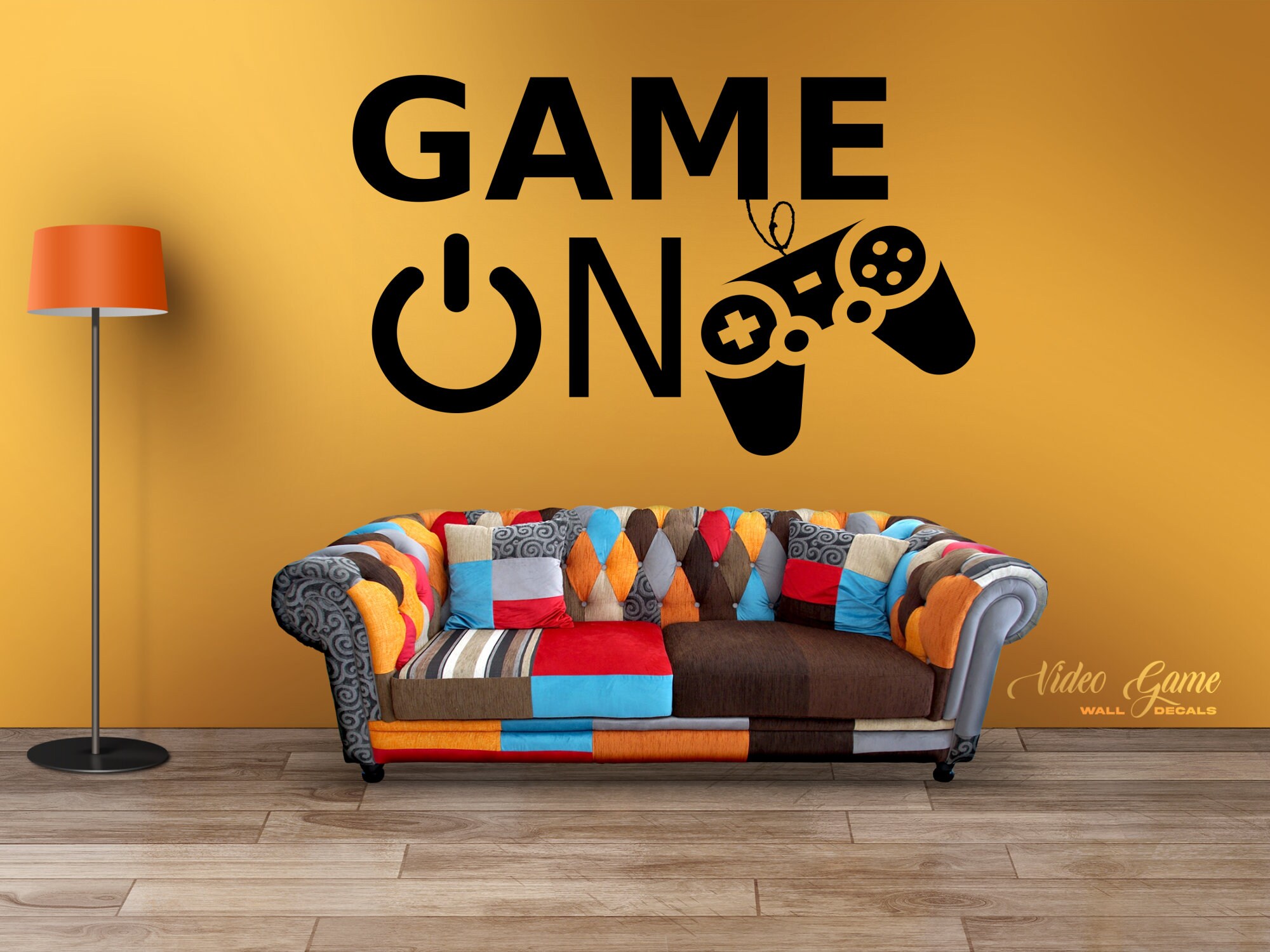 Video Game Wall Decal Game on Decal Gaming Room Decor Gift | Etsy