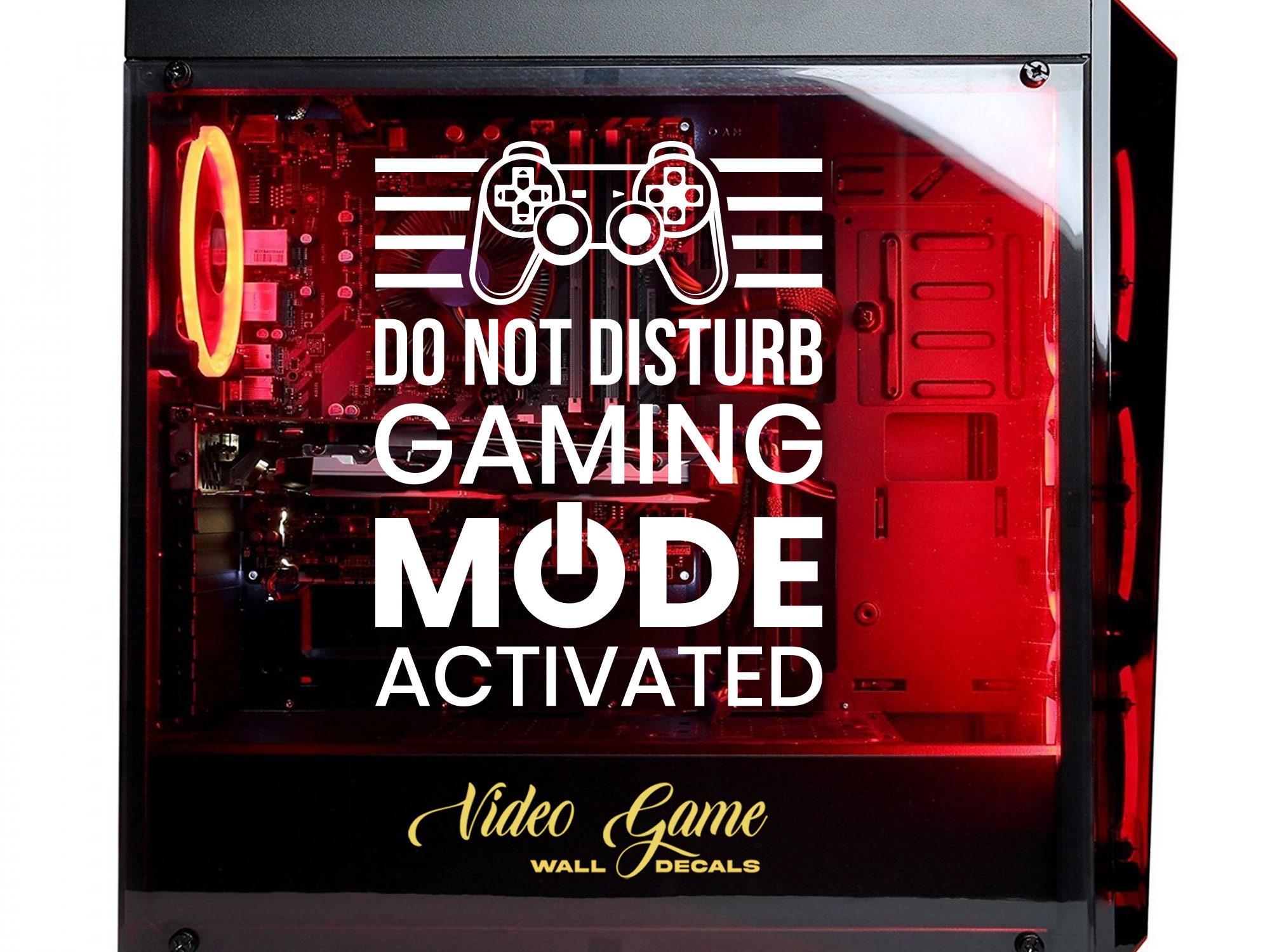 Do Not Disturb Game Mode Video Game Wall Decal Gaming Room - Etsy