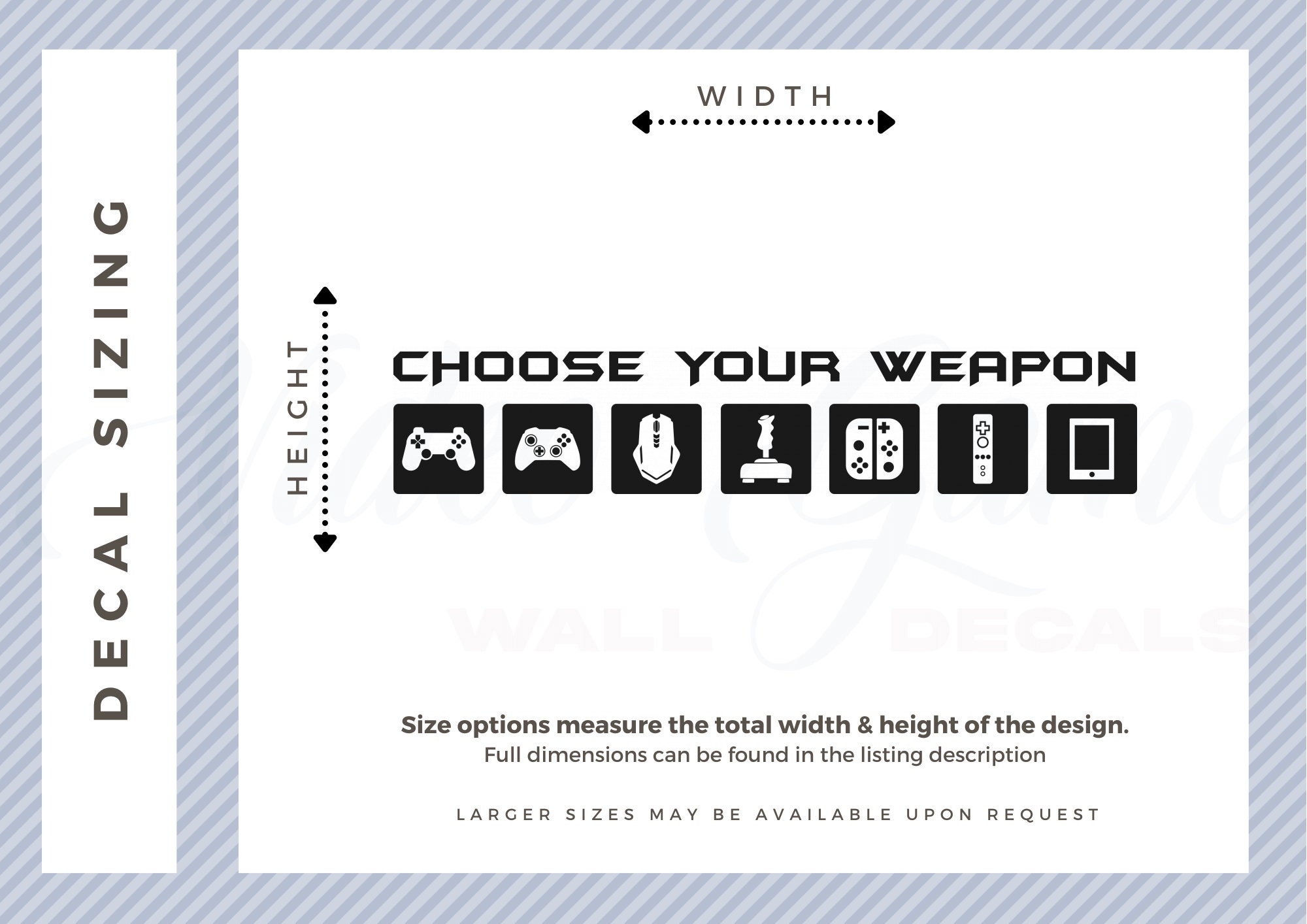 Choose Your Weapon Video Game Wall Decal Gaming Room Wall - Etsy Choose Your Weapon Video Game Wall Decal Gaming Room Wall - Etsy