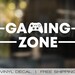Gaming Zone Video Game Controller Wall Decal Gaming Room - Etsy