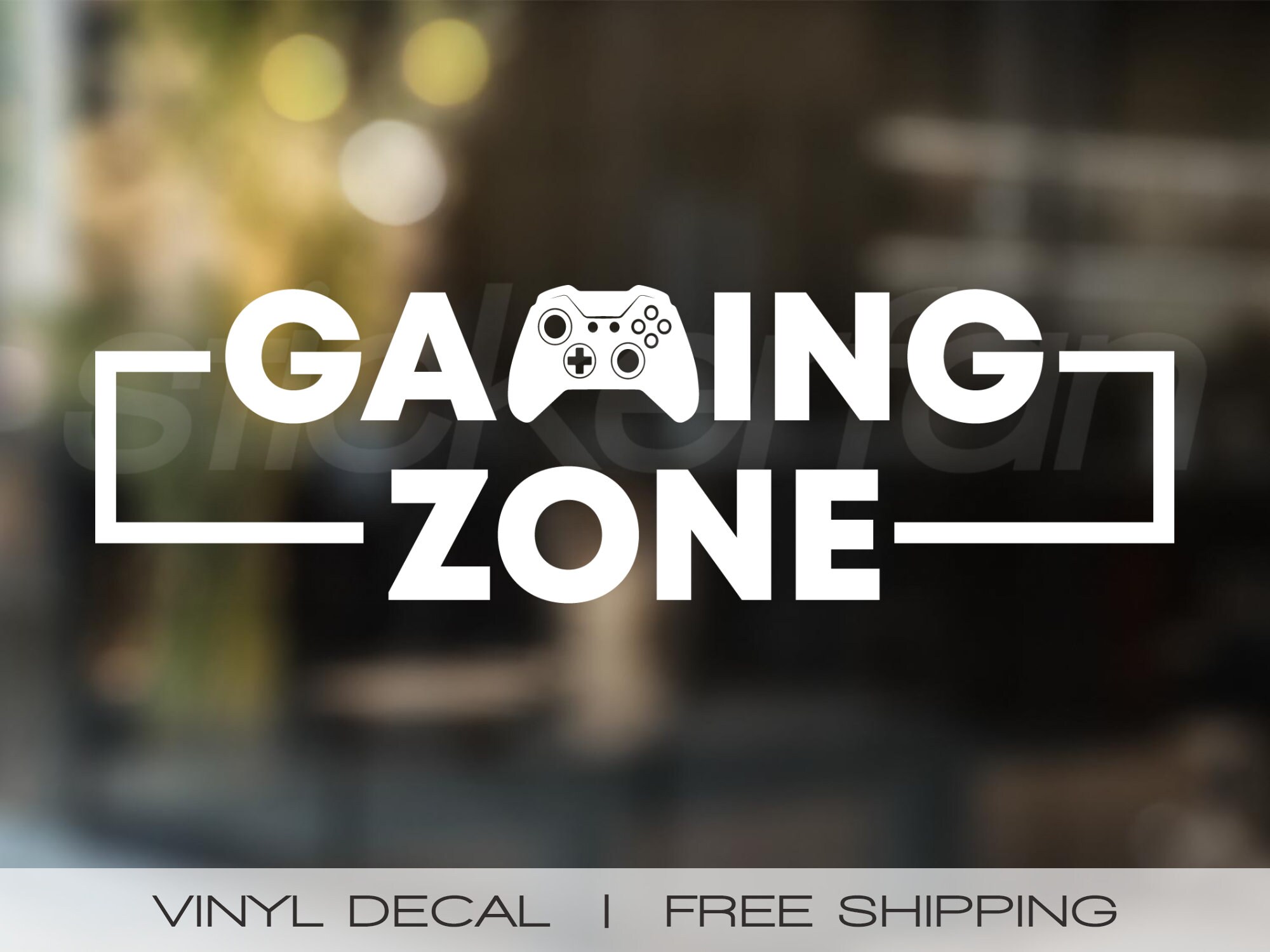 Gaming Zone Video Game Controller Wall Decal Gaming Room - Etsy