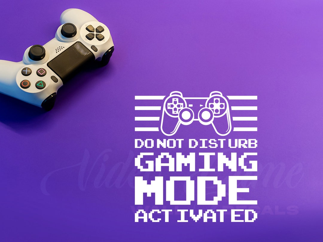 Do Not Disturb - Game Mode Video Game Wall Decal, Gaming Room Decor ...