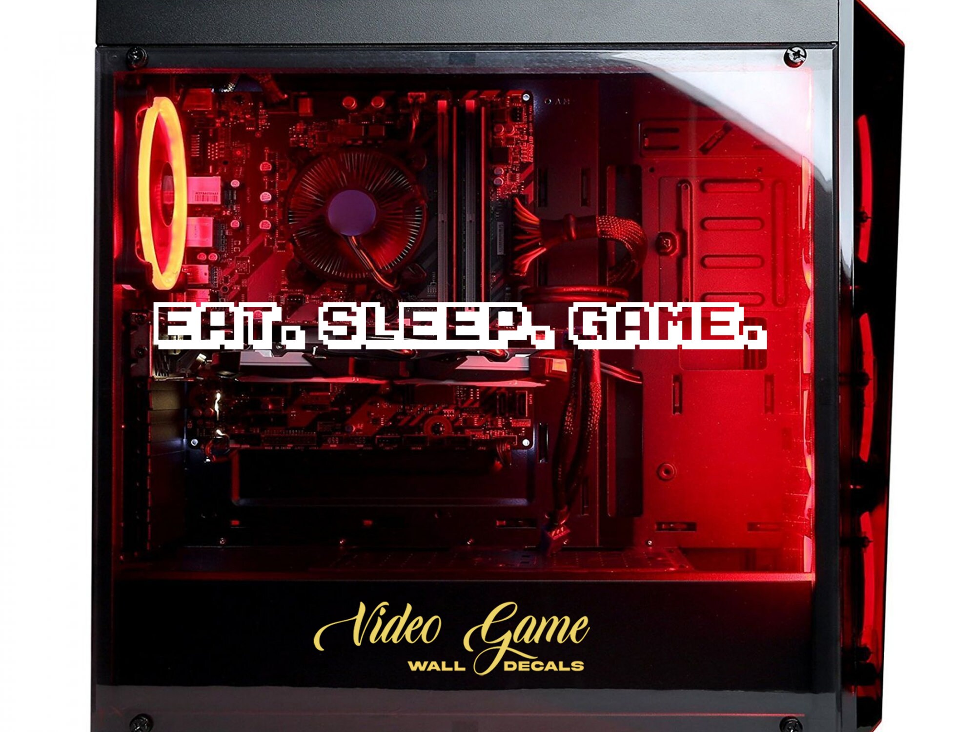 VIdeo Game Wall Decal Eat Sleep Game Decal Gaming Room | Etsy