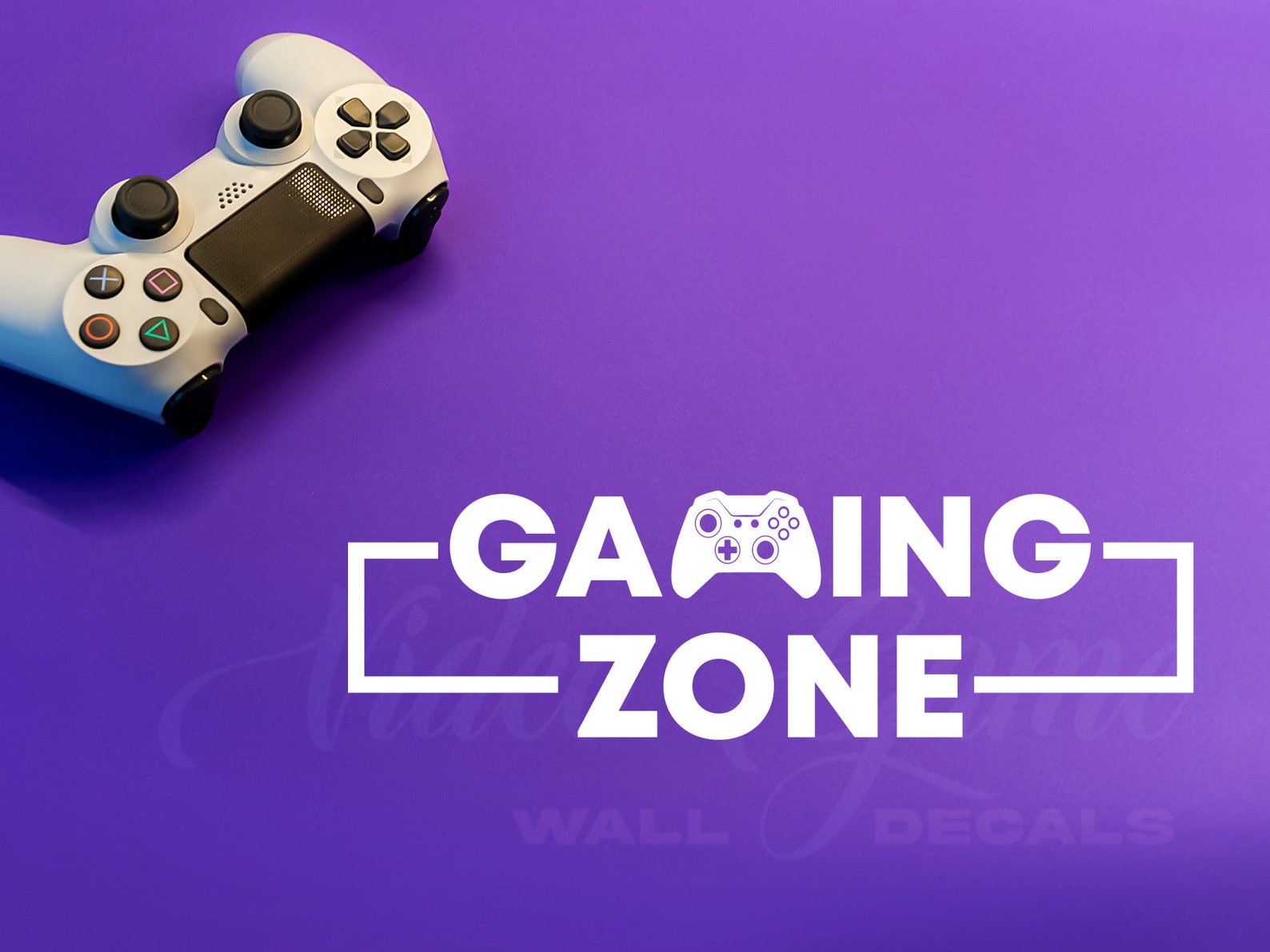 Gaming Zone Video Game Controller Wall Decal Gaming Room - Etsy