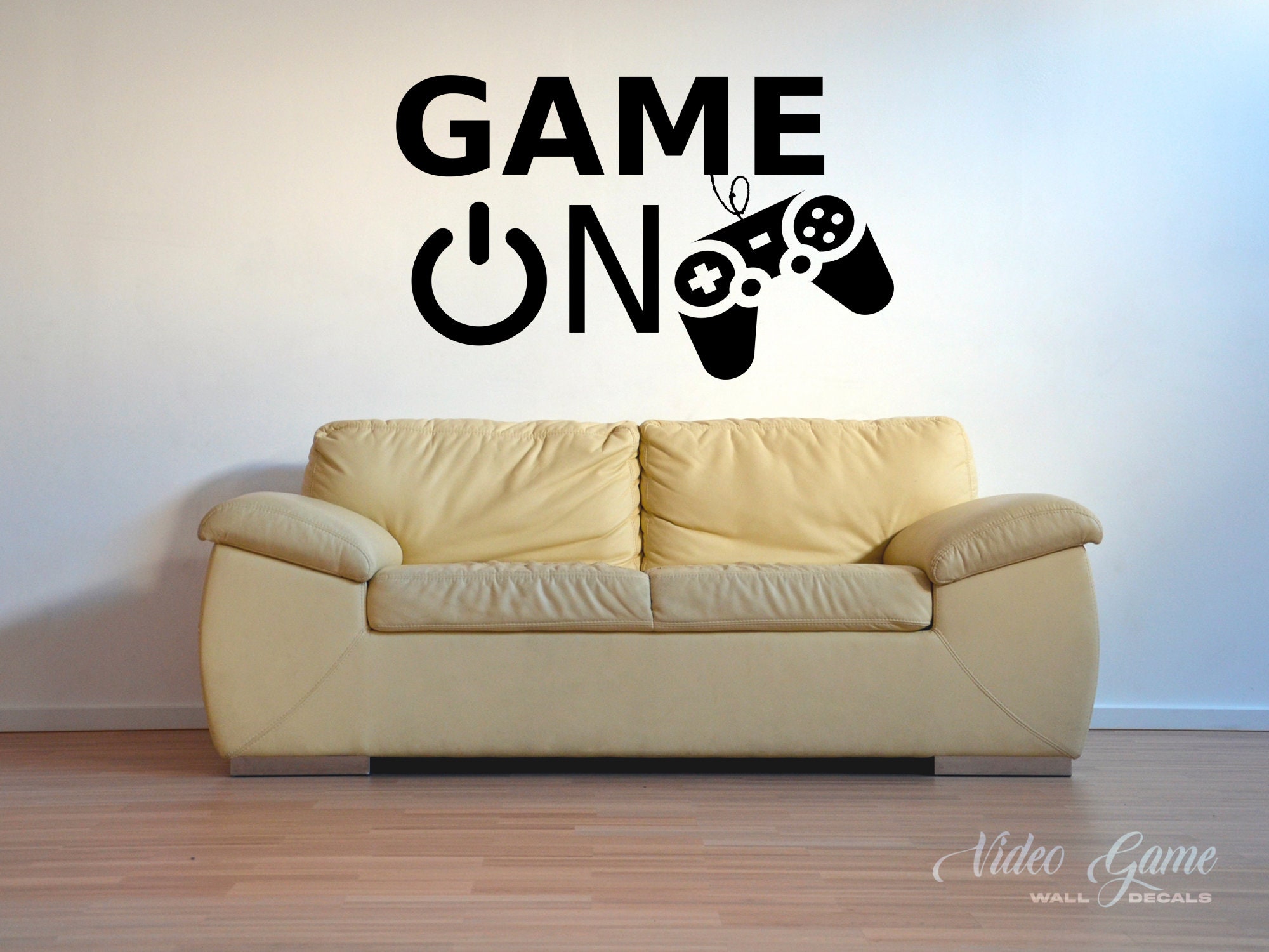 Video Game Wall Decal Game on Decal Gaming Room Decor Gift | Etsy