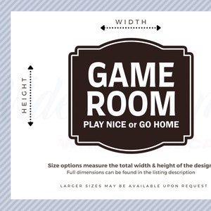 Game Room Sign Video Game Wall Decal, Gaming Room Decor, Vinyl ...