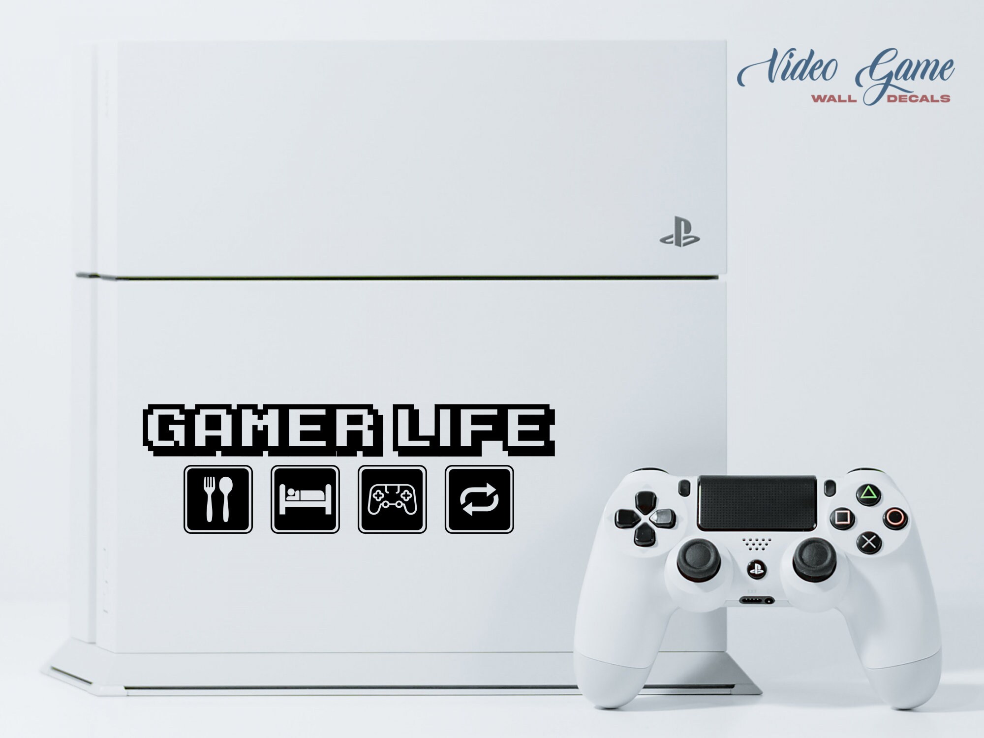 Video Game Wall Decal Gamer Life Decal Gaming Room Decor | Etsy
